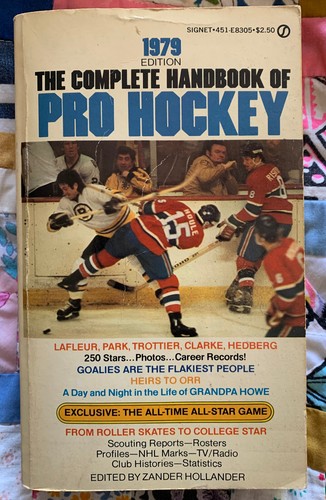 The Complete Handbook of Pro Hockey 1979 Zander Hollander FIRST ...
