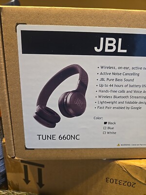 Refurbushed JBL Tune 660NC ANC Bluetooth Headphones - Black + FREEBIES ...