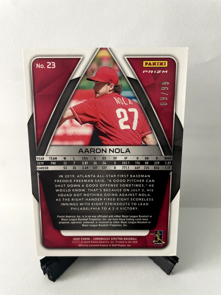 2020 Panini Spectra Prizm- Aaron Nolan #23 69/99 | eBay