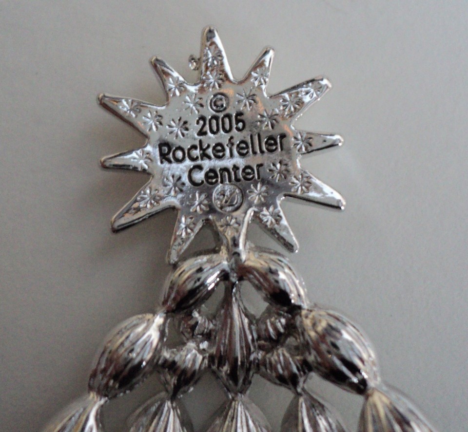 Signed Swan Swarovski 2005 Christmas Tree Brooch Pin | eBay