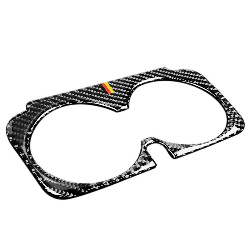 RHD 3D Carbon fiber Water Cup Holder Panel Cove For Mercedes Benz C ...