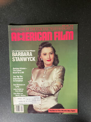 American Film Magazine Barbara Stanwyck & Tom Rickman April 1987 | eBay