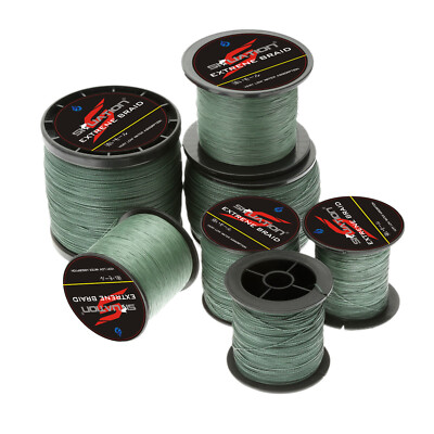 4 Strands 100M-1000M Green Dyneema Spectra Extreme PE Sea Braided ...
