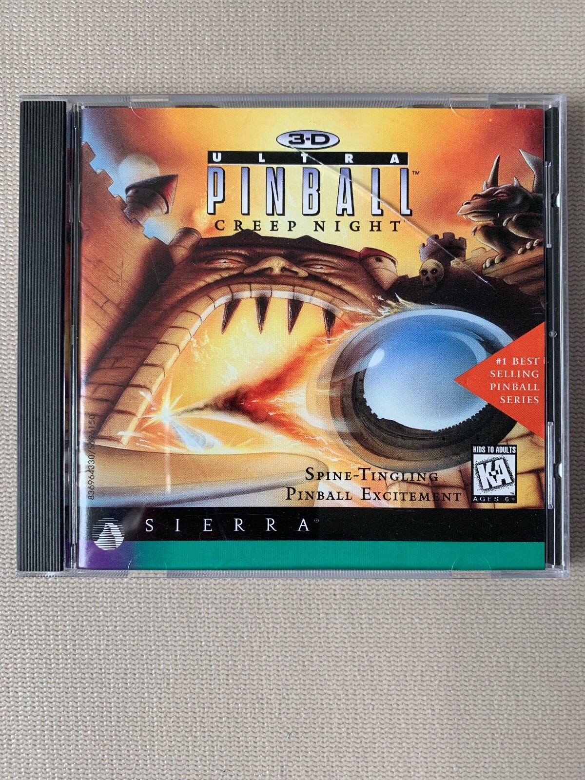 Sierra 3D Ultra Pinball Creep Night Computer Game PC CD-ROM Windows 95 ...