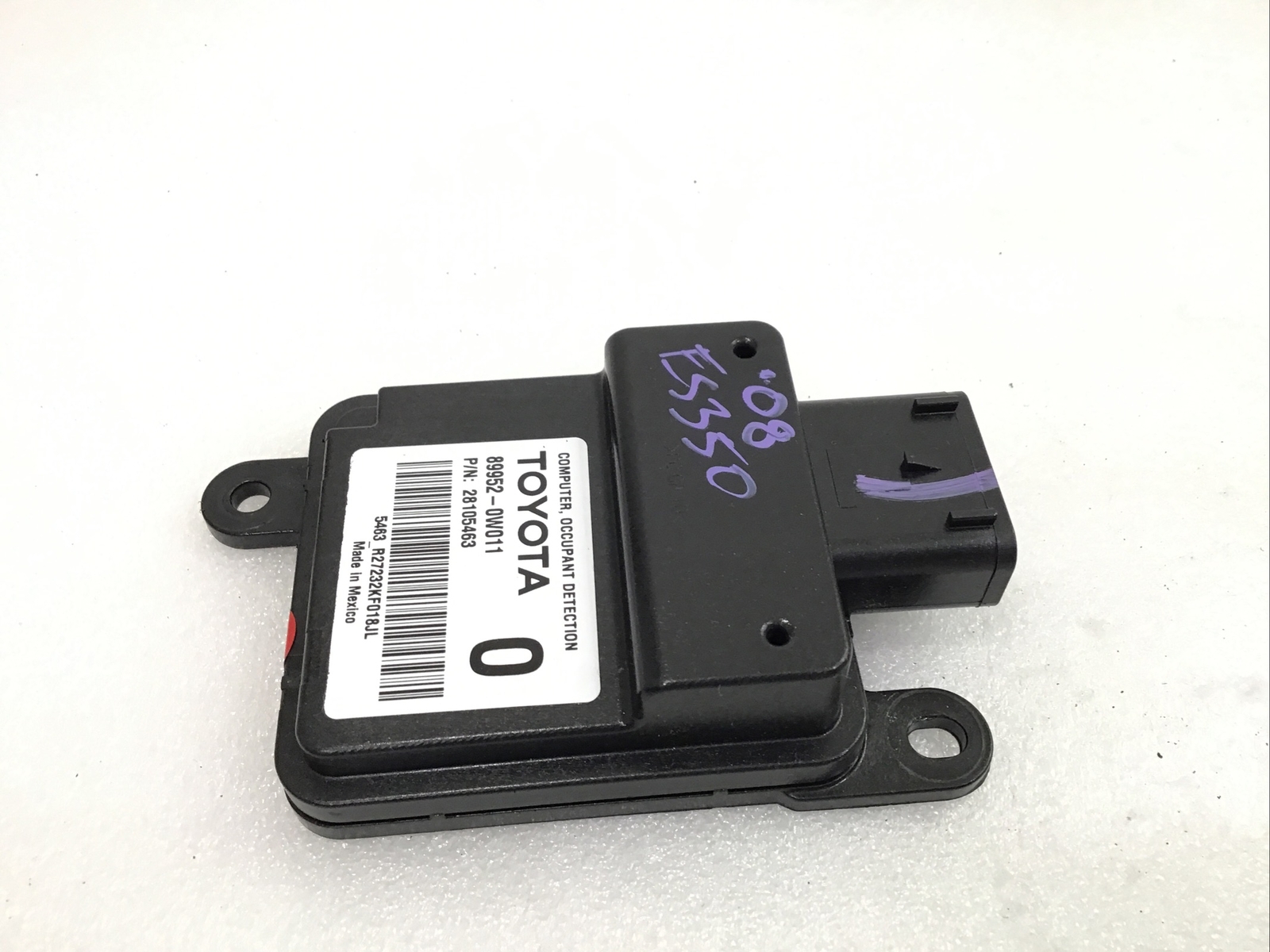 Lexus Toyota Occupant Detection Sensor Module Computer 89952-0w011 OEM ...
