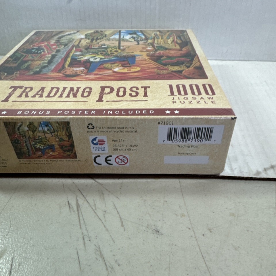 Trading Post 1000 Piece Jigsaw Puzzle Master Pieces Inc. New & Sealed ...