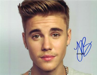 JUSTIN BIEBER #5 REPRINT AUTOGRAPHED 8X10 PHOTO SIGNED CHRISTMAS MAN ...