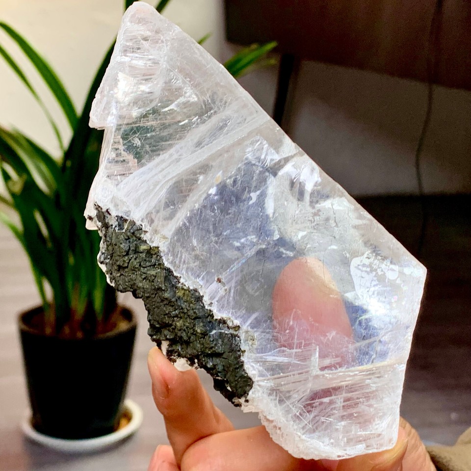 413G Natural Selenite rough stone Crystal Healing Chakra Gypsum | eBay