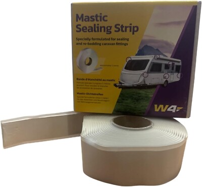 Caravan Motorhome Mastic Sealing Strip 45mm x 5m x 2.5mm Sealant Tape ...