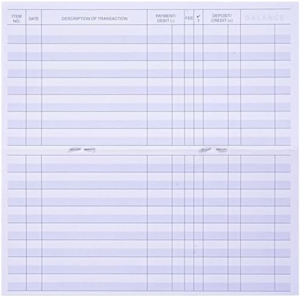 24 PCS Check Registers for Personal Checkbook, Easy to Read Checkbook ...