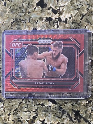 2023 Panini UFC Ruby Red Wave Prizm Rafael Fiziev # 1 | eBay