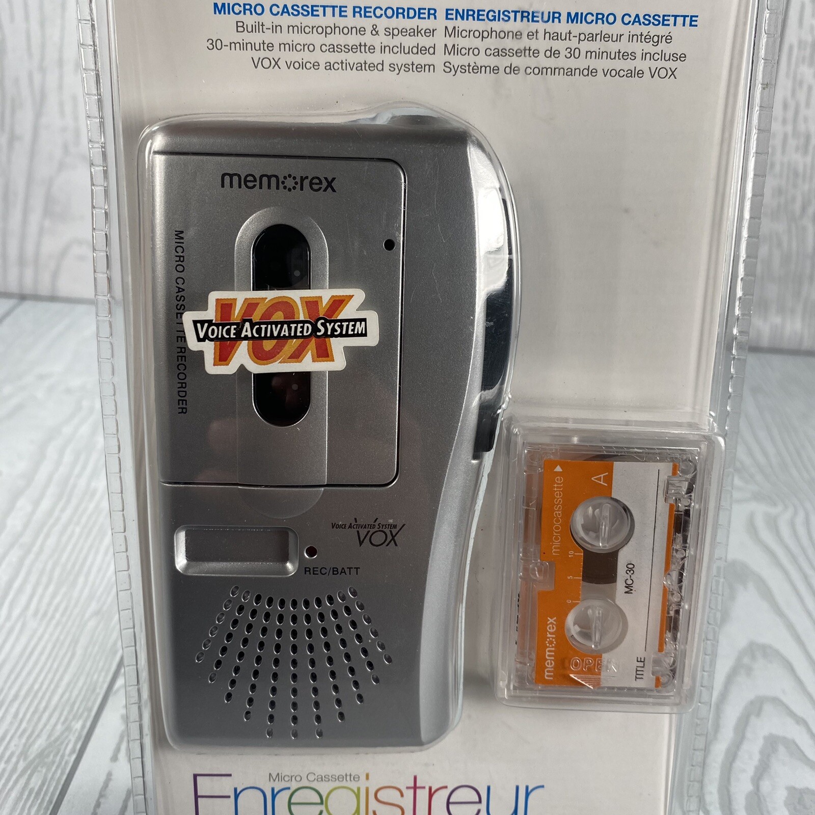 Memorex Micro Cassette Player Voice Recorder VOX Voice Activated ...
