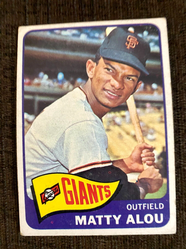 1965 Topps Baseball Matty Alou #318 San Francisco Giants EX | eBay