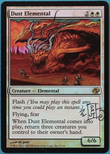 Dust Elemental FOIL Planar Chaos PLD ARTIST ALTERED SIGNED CARD 409542 ...