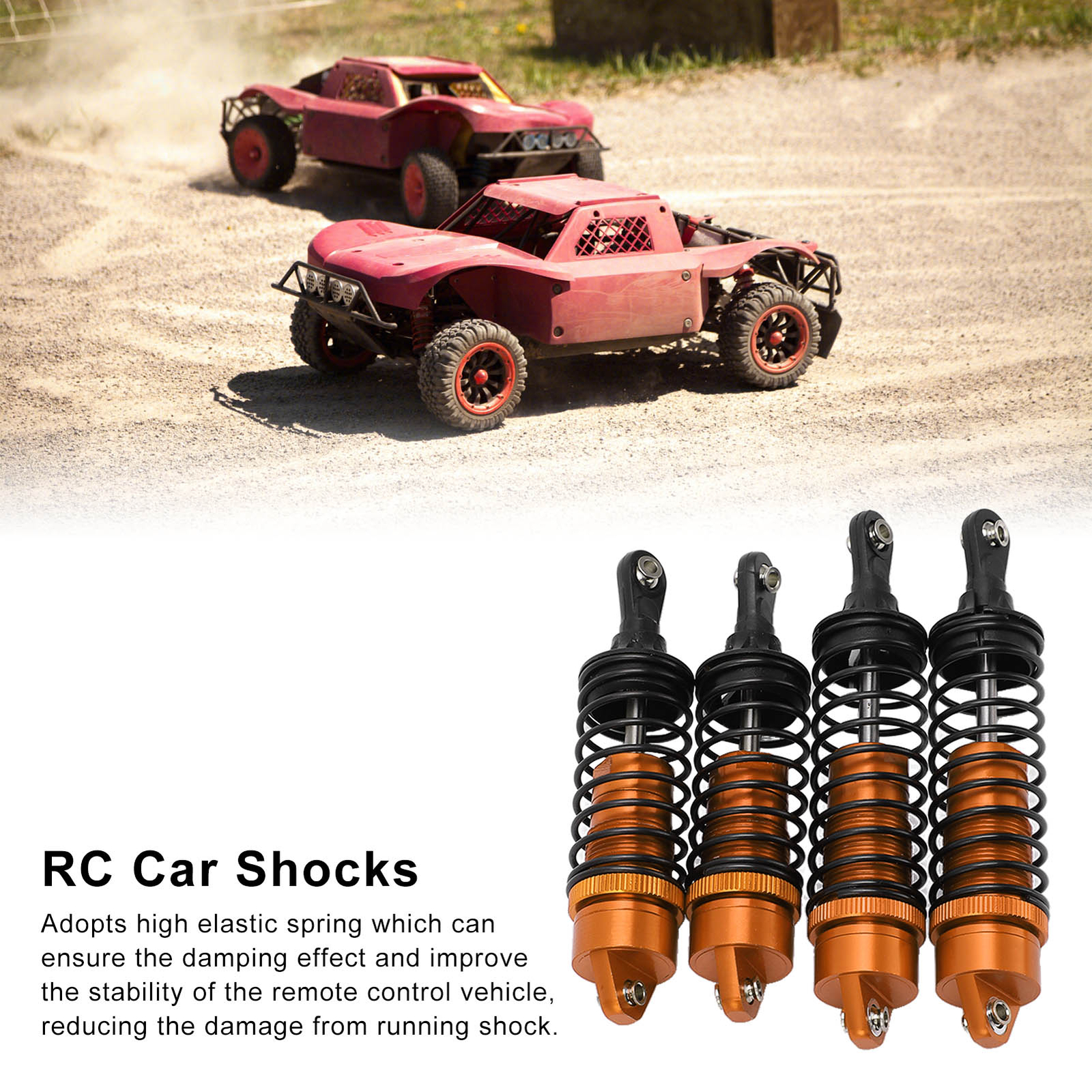 RC Springs Shocks RC Car Shocks High Elastic Spring Aluminum For LOSi ...
