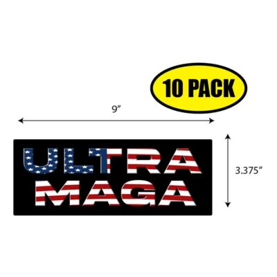 10 PACK 3.37"x 9" ULTRA MAGA Sticker Decal Political BS0467 | eBay