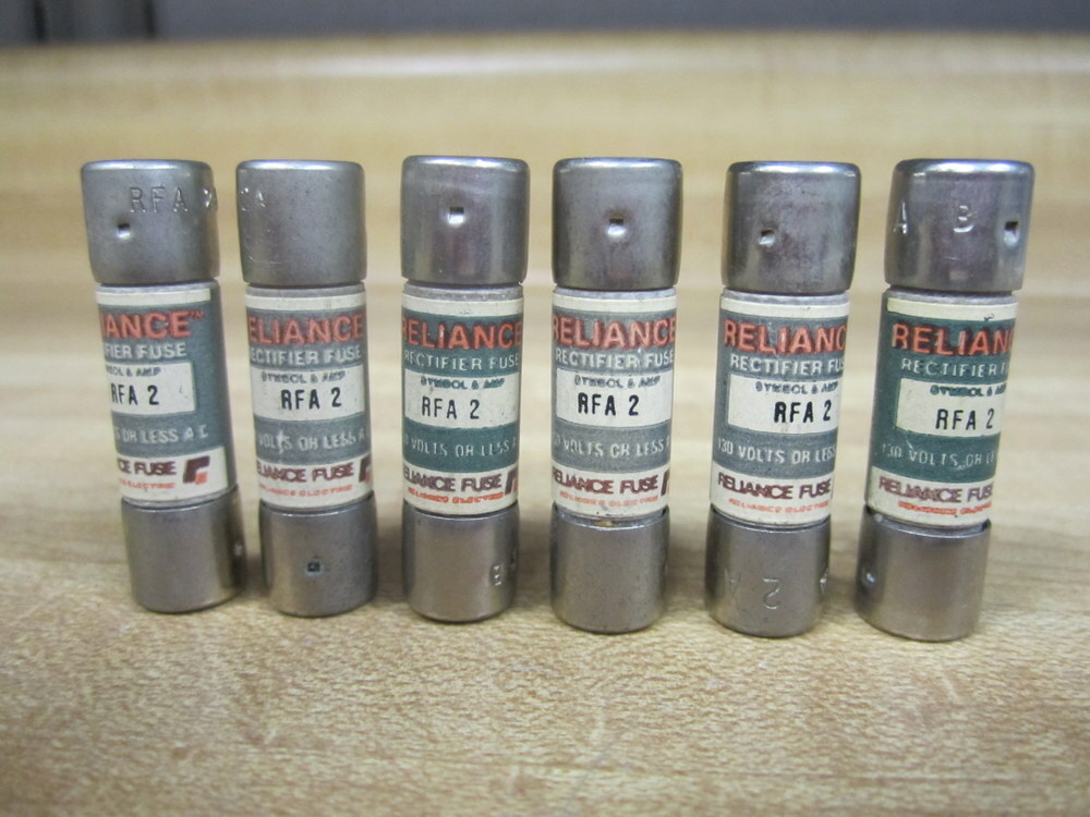 Reliance RFA-2 Rectifier Fuse RFA2 (Pack of 6) | eBay