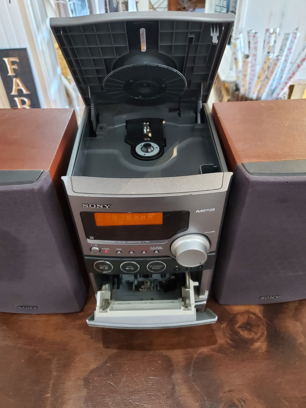 Sony CMT-NEZ30 AM/FM Stereo CD Cassette Micro Hi-Fi Component System ...