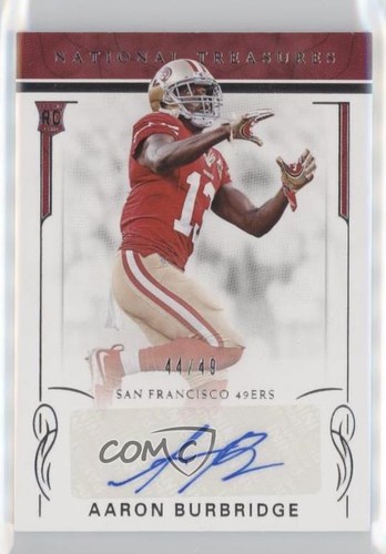 2016 Panini National Treasures - Rookie Signatures #152 Aaron Burbridge ...