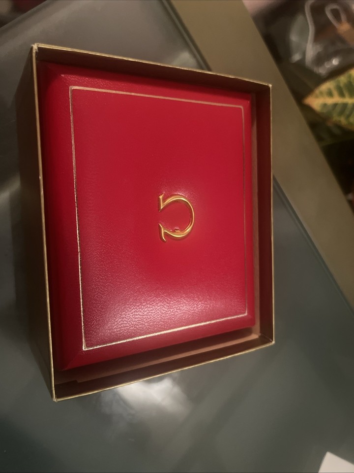 Vintage Omega Watch Box Red Inner+Outer | eBay