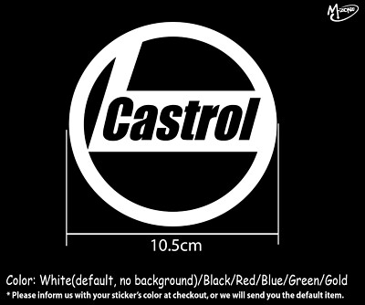 Castrol Stickers Reflective Car Parts Decals 10.5cm Business Signs Best ...