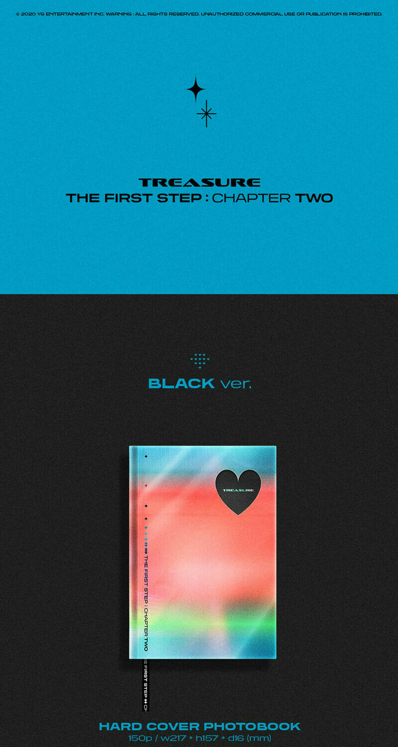 TREASURE [THE FIRST STEP : CHAPTER TWO] 2nd Single Album BLACK CD+etc ...