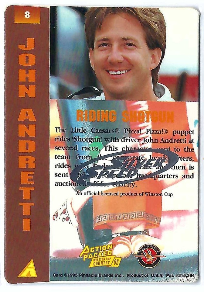 1995 Action Packed Winston Cup Country Riding Shotgun John Andretti | eBay