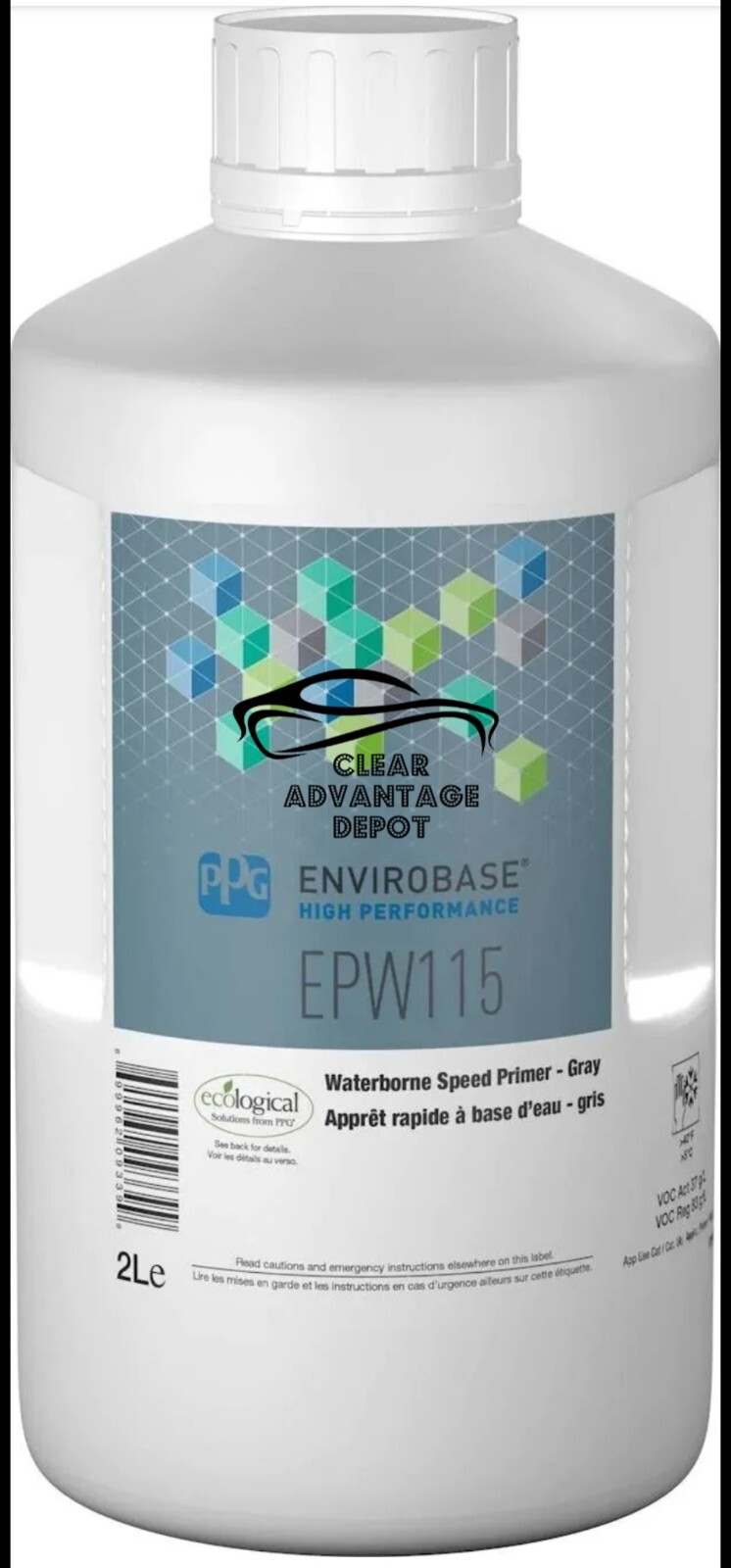 EPW115 PPG Refinish Envirobase High Performance 2 Liter Gray Primer | eBay
