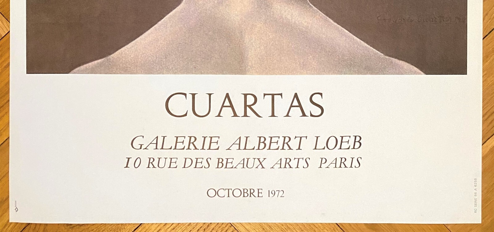 GREGORIO CUARTAS ORIGINAL ART POSTER PRINT EXHIBITION GALERIE ALBERT ...