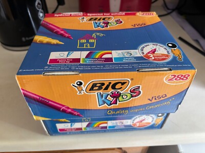 Bic Kids felt tip colouring pens 256 left of 288 VGC | eBay UK