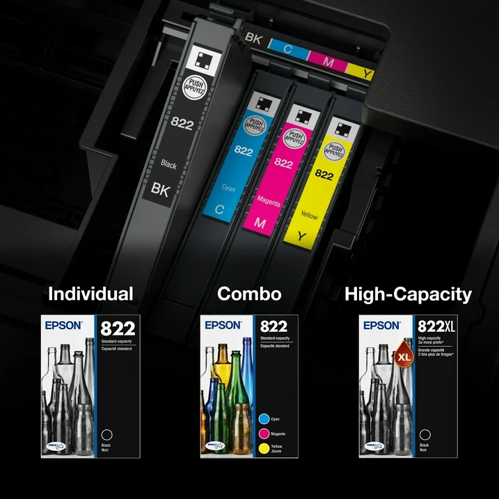 EPSON 822 DURABrite Ultra Ink Standard Capacity Black Cartridge ...
