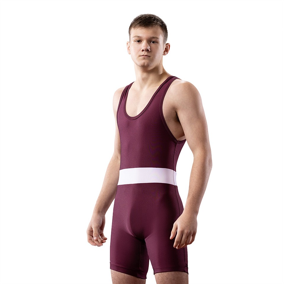 Matman State Wrestling Singlet Mens Boys Spandex Blend Weightlifting ...