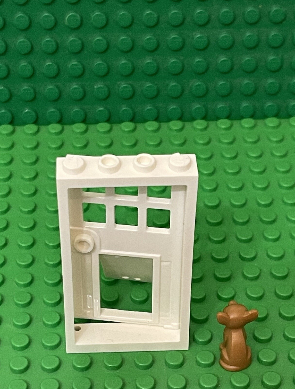 Lego White Door 1x4x6 W/ 6 Panes,Hole Cutout for Pet Flap Door And ...