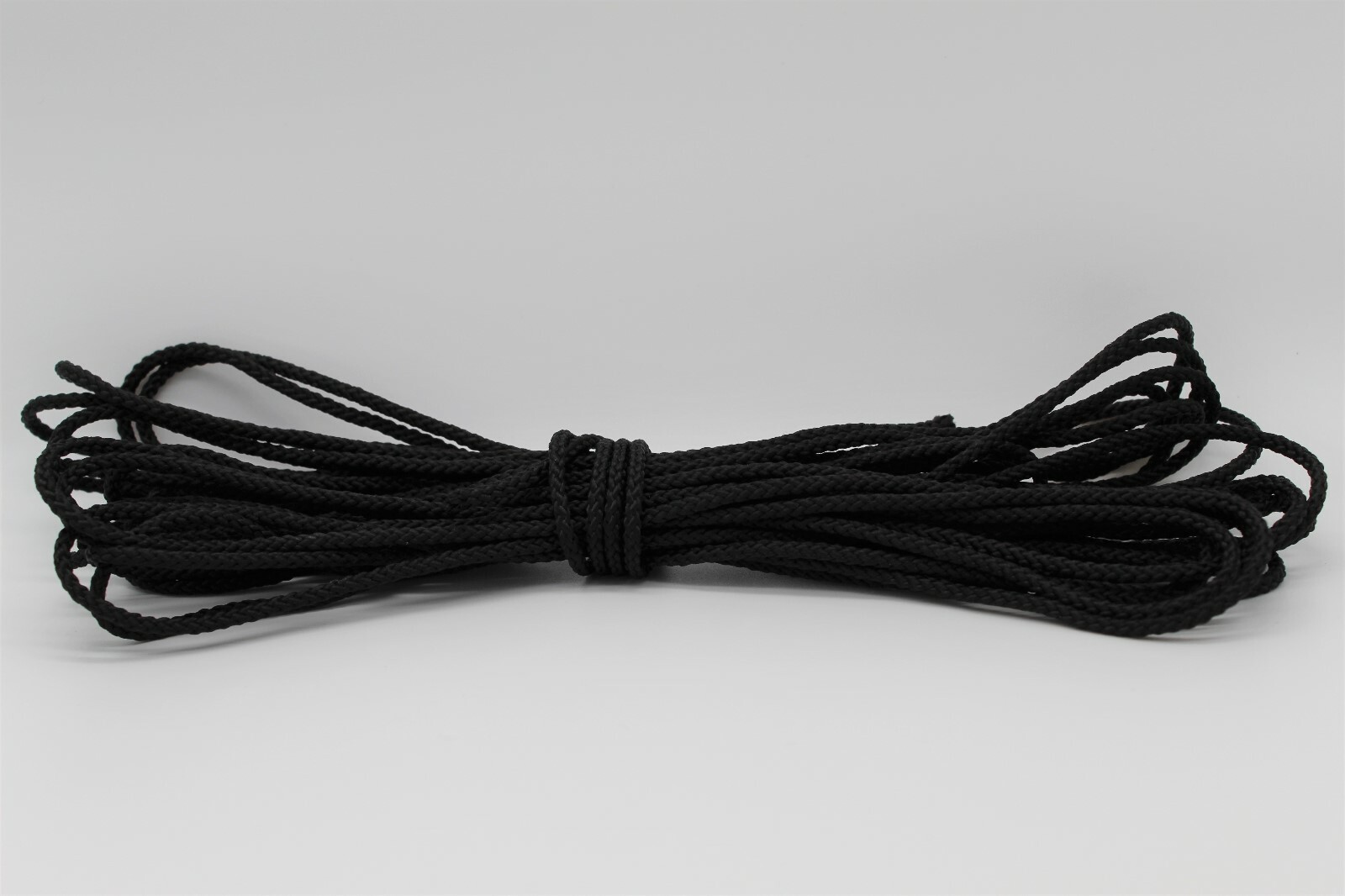 3-4mm Black Nylon Braided Cord Drawstring Rope x 10m Strong Craft ...
