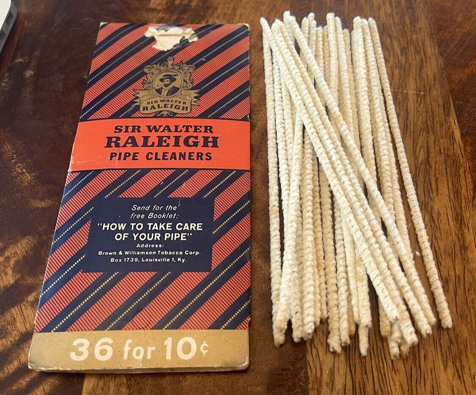 Vintage Pipe Cleaners Sir Walter Raleigh Pipe Cleaners 36 for 10 Cents ...