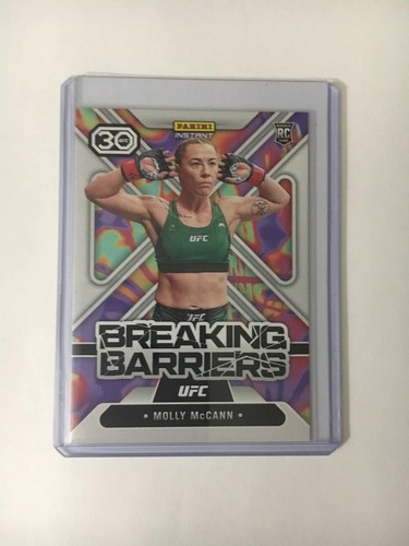 2023 PANINI UFC INSTANT RC MOLLY McCANN BREAKING BARRIERS PARALLEL #21/ ...