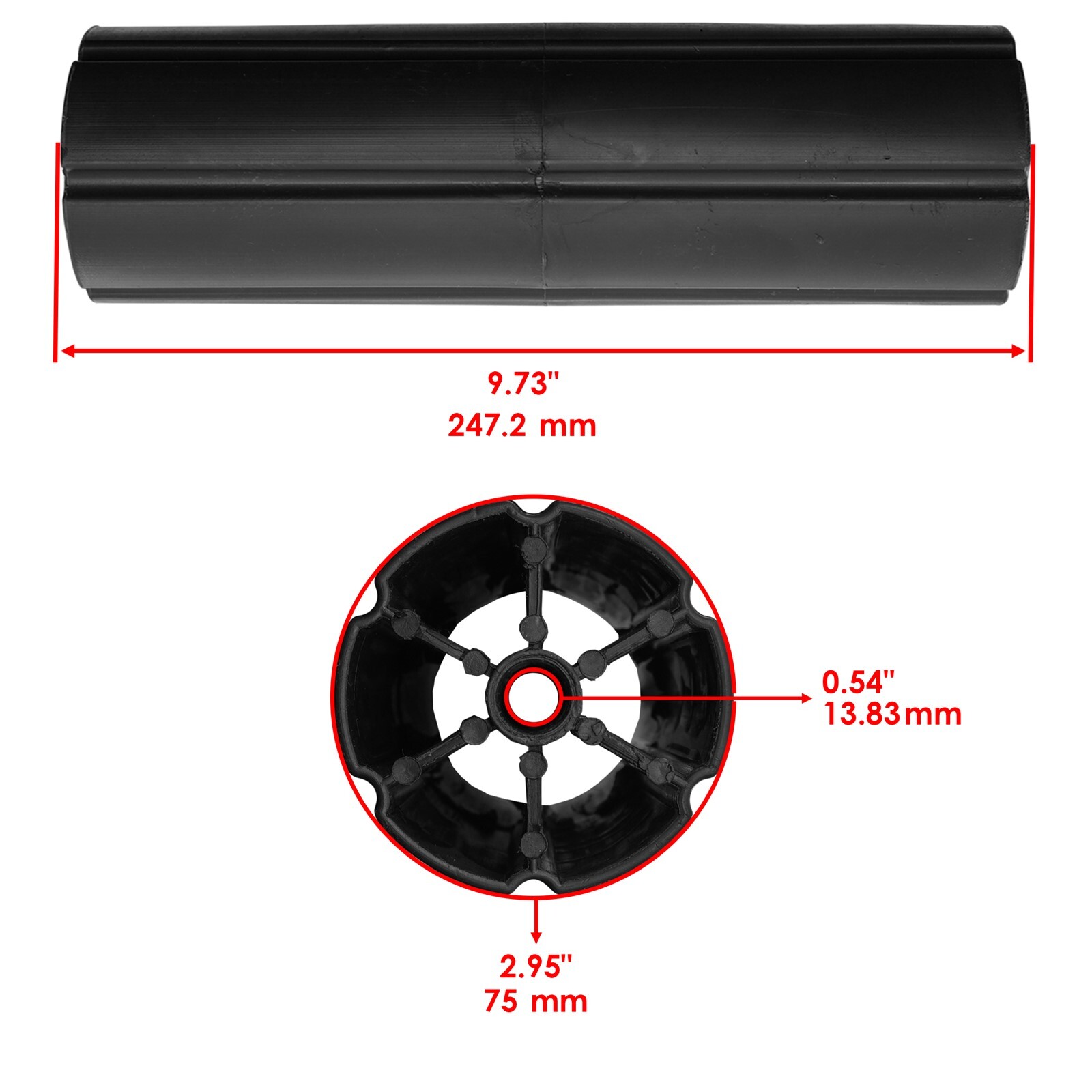 Caltric 532132264 Deck Nose Roller for Husqvarna Electrolux/AYP Poulan ...