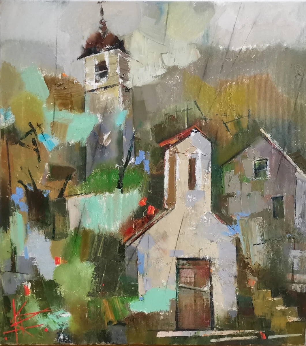 Abstract Paintings Of Churches