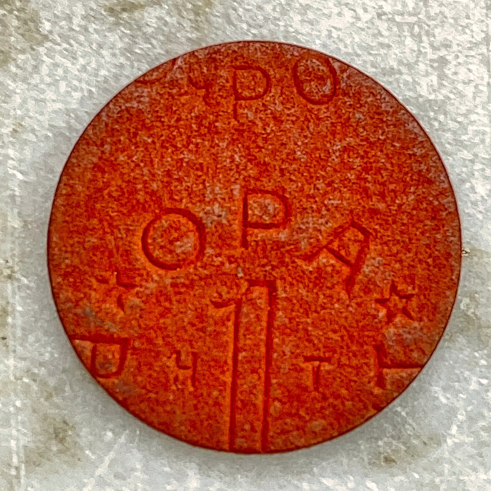 Error Off Center Red Point Token OPA Point World War 2 WWII Ration ...