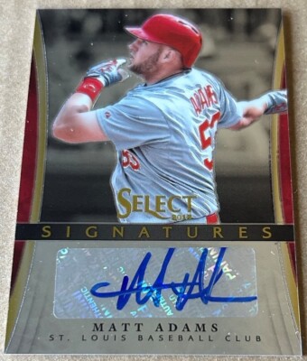 MATT ADAMS 2013 PANINI SELECT SIGNATURES Card #MA NM-MT Condition | eBay
