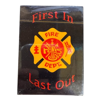 First In, Last Out Firefighter Playing Cards | 52-Card Deck | eBay