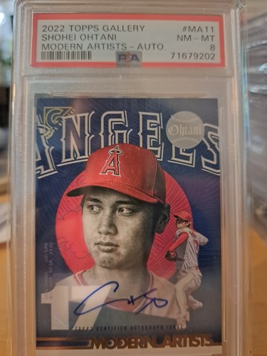 2022 Topps Gallery Modern Artists Shohei Ohtani Auto Autograph MA-11 6/ ...
