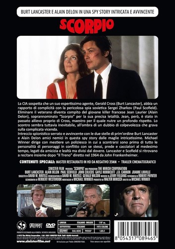 Scorpio (Restaurato In Hd) (DVD) Alain Delon Jerry Fielding Gayle ...