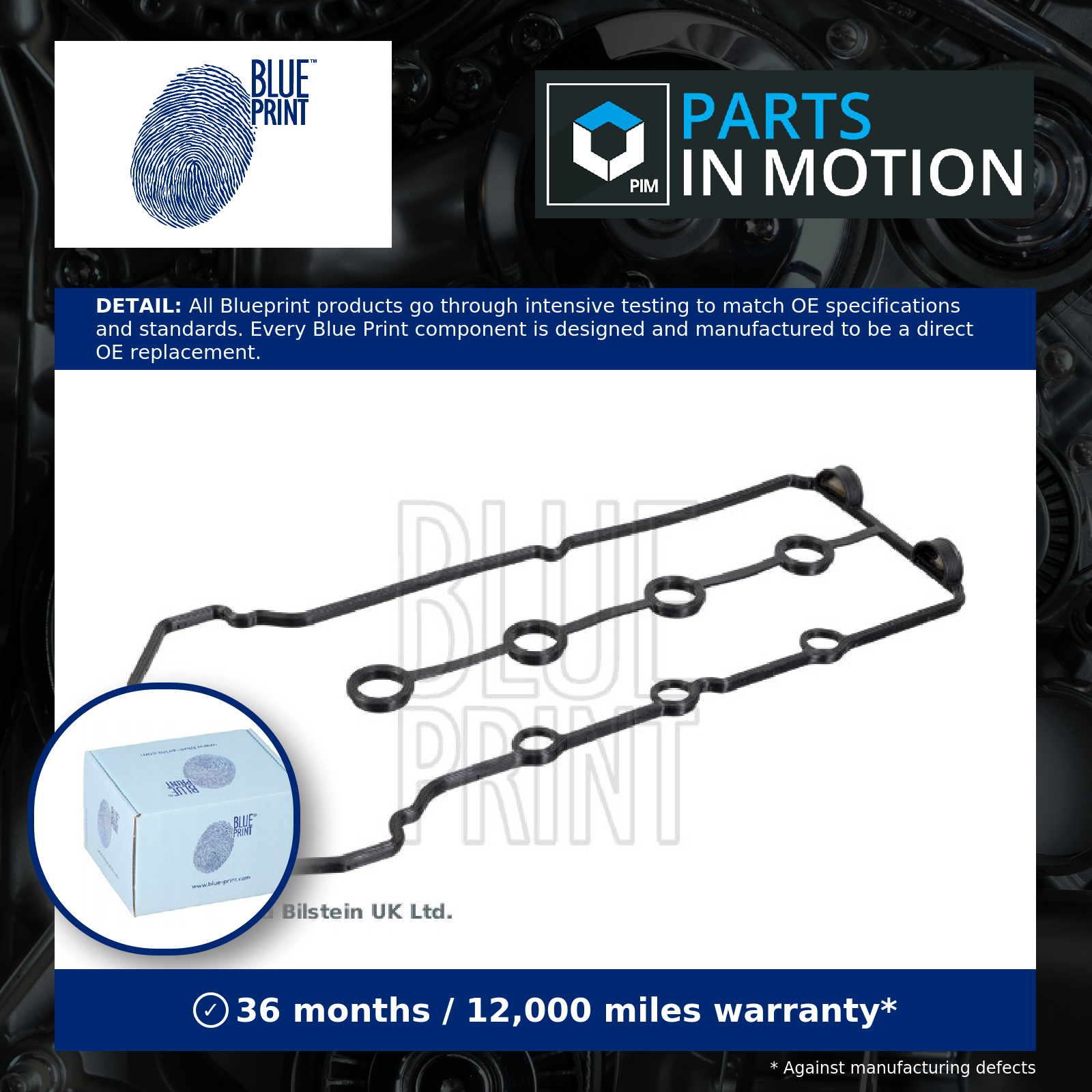 Blueprint ADK86710 Cylinder Head Cover Gasket Fits Suzuki Grand Vitara ...