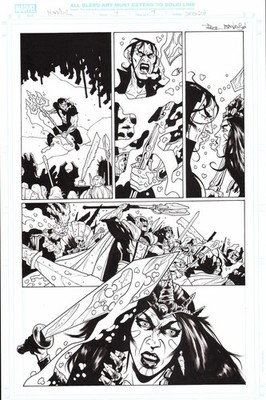 Namor 7p7 Original comic art Paul Davidson Submariner Marvel | eBay