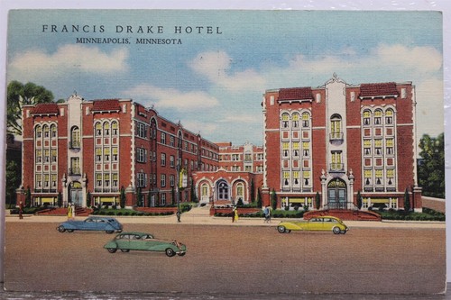 Minnesota MN Minneapolis Francis Drake Hotel Postcard Old Vintage Card ...