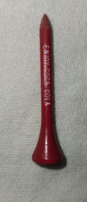 Vintage Enjoy Coca Cola Wood Golf Tee Red Coke | eBay