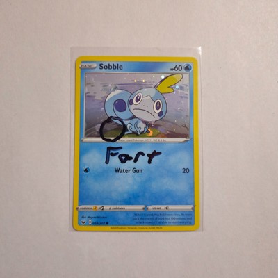 SWIRL B 🌀 Sobble 054/202 Cosmos Holo Rare Sword & Shield Pokemon Card ...