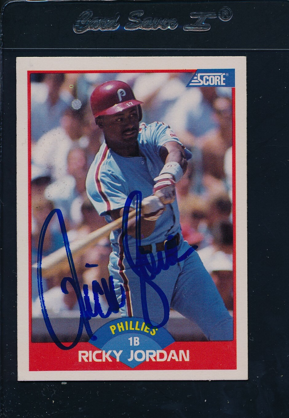 1989 Score #548 Ricky Jordan Phillies Signed Auto *32839 | eBay