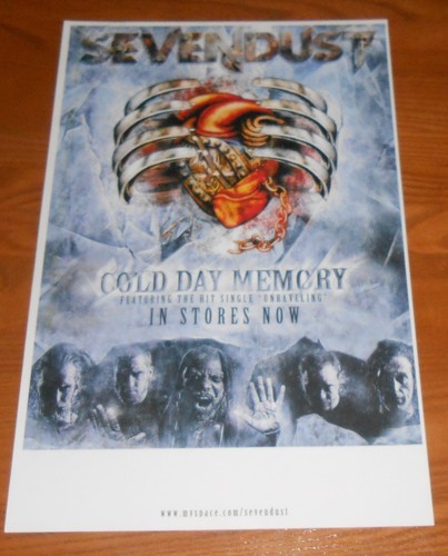 Sevendust Cold Day Memory Poster Original Tour Promo 17x11 | eBay